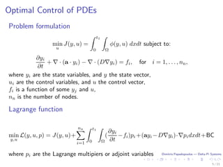 Optimal control of coupled PDE networks with automated code generation ...