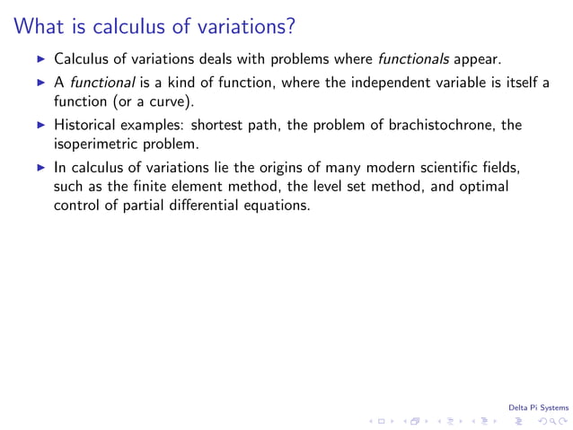 Introduction to Calculus of Variations | PDF