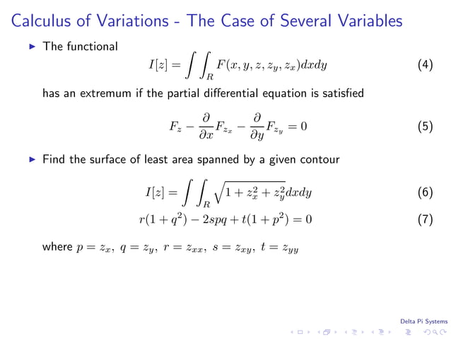 Introduction to Calculus of Variations | PDF