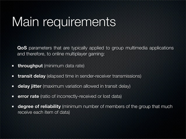 Qos In Network Gaming Pdf Computer Networking Computing