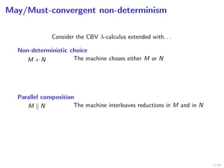 Call-by-value non-determinism in a linear logic type discipline | PDF
