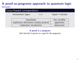 Vectorial types, non-determinism and probabilistic systems: Towards a computational quantum ...