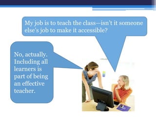 Making Your Courses Accessible: Best Practices For Creating an Inclusive Learning Environment | PPTX