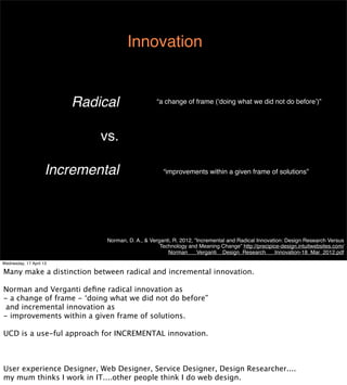 Scaffolding Innovation Through Human-Centred Design | PDF