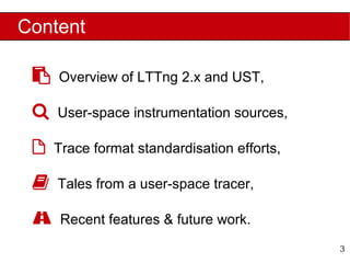 LTTng-UST: Efficient System-Wide User-Space Tracing | PDF | Operating Systems | Computer ...