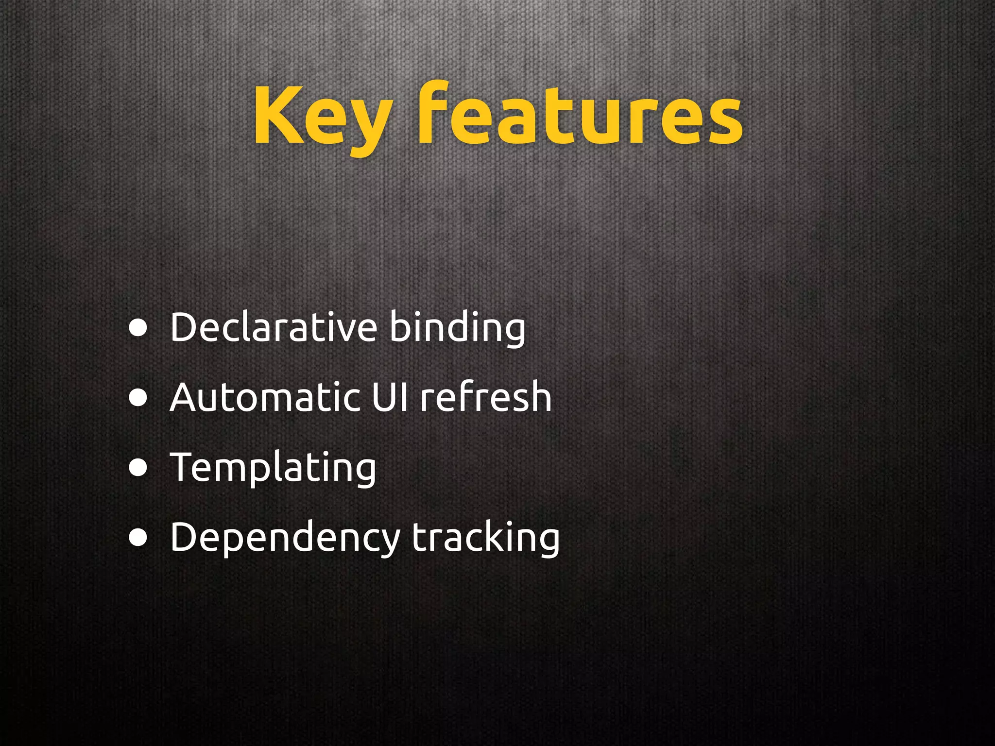 An introduction to knockout.js