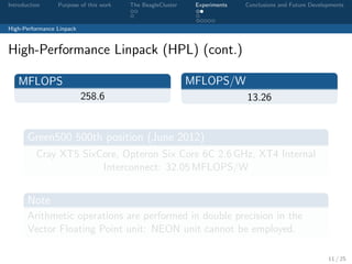 Low Power High-Performance Computing on the BeagleBoard Platform | PPT