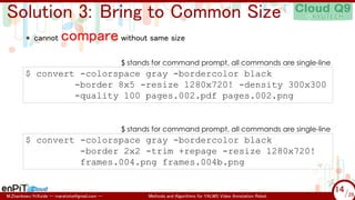 Methods and Algorithms for Automatic Slicing of Screen Capture Video using Slide PDFs | PDF