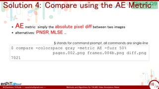 Methods and Algorithms for Automatic Slicing of Screen Capture Video using Slide PDFs | PDF