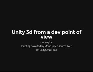 "it's time to kick ass and chew bubble gum...", a unity 3D live coding demo | PPT