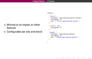 A Widget Based Web Platform | PPT