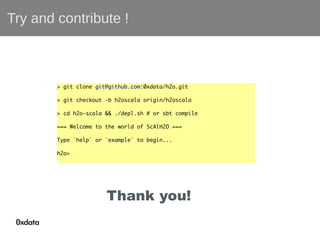Michal Malohlava presents: Open Source H2O and Scala | PDF | Programming Languages | Computing