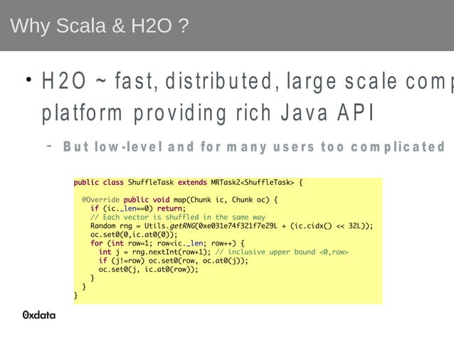 Michal Malohlava presents: Open Source H2O and Scala | PDF | Programming Languages | Computing