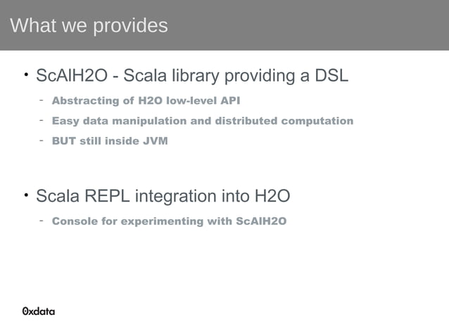 Michal Malohlava presents: Open Source H2O and Scala | PDF | Programming Languages | Computing