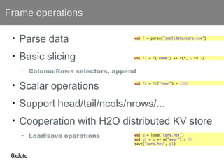 Michal Malohlava presents: Open Source H2O and Scala | PDF | Programming Languages | Computing