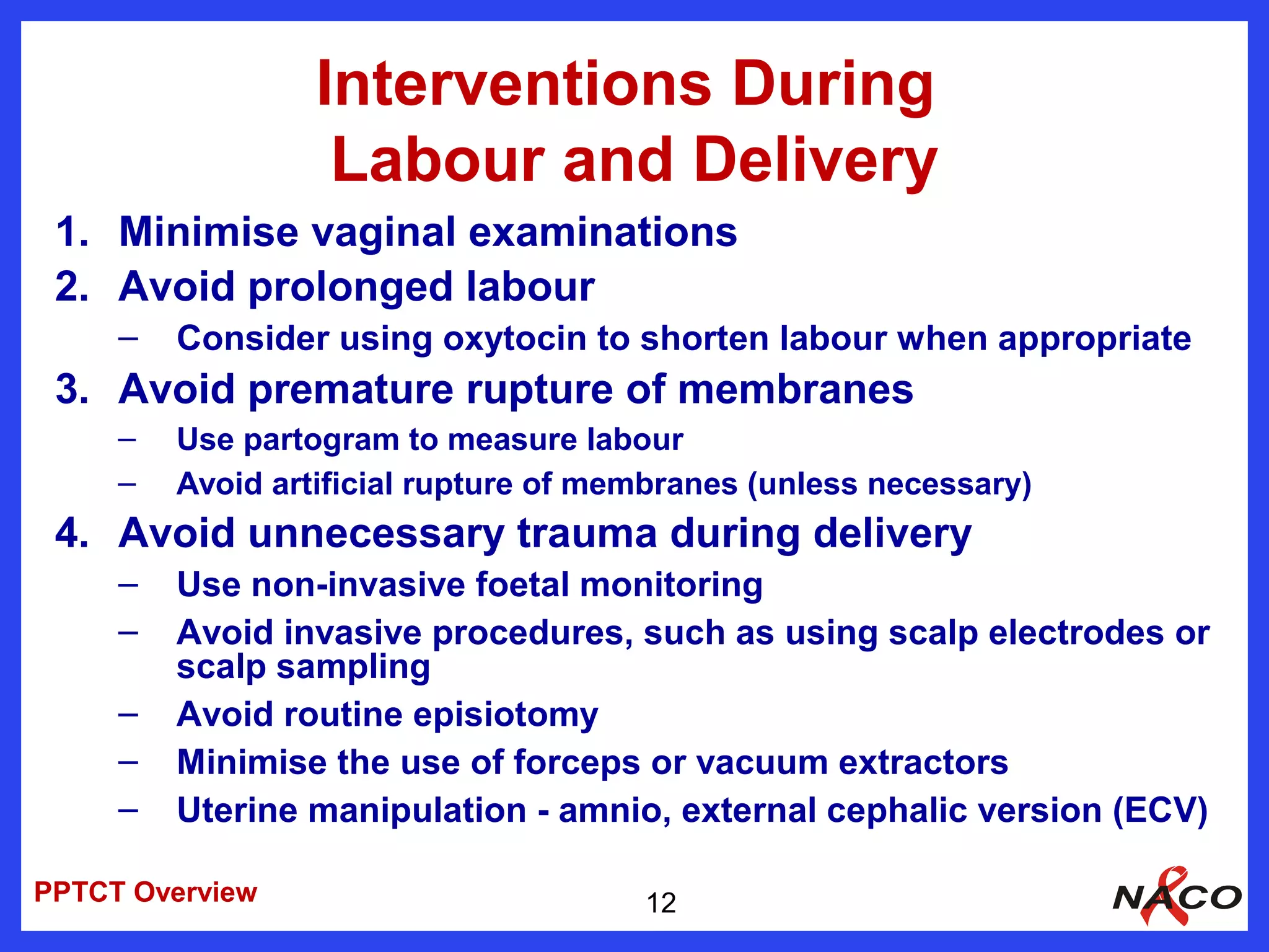 Prevention of Parent To Child Transmission PPTCT | PPT