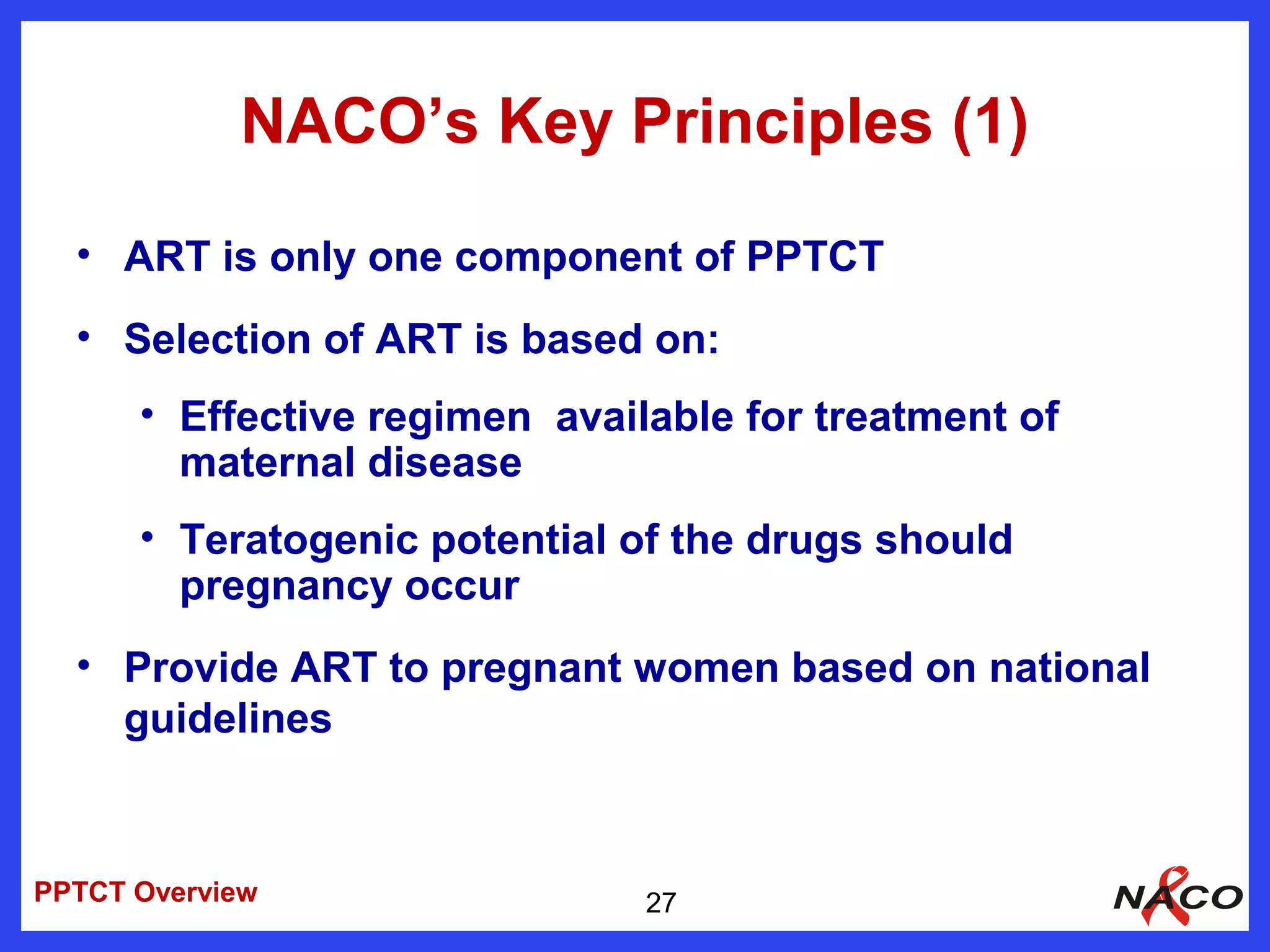 Prevention of Parent To Child Transmission PPTCT | PPT
