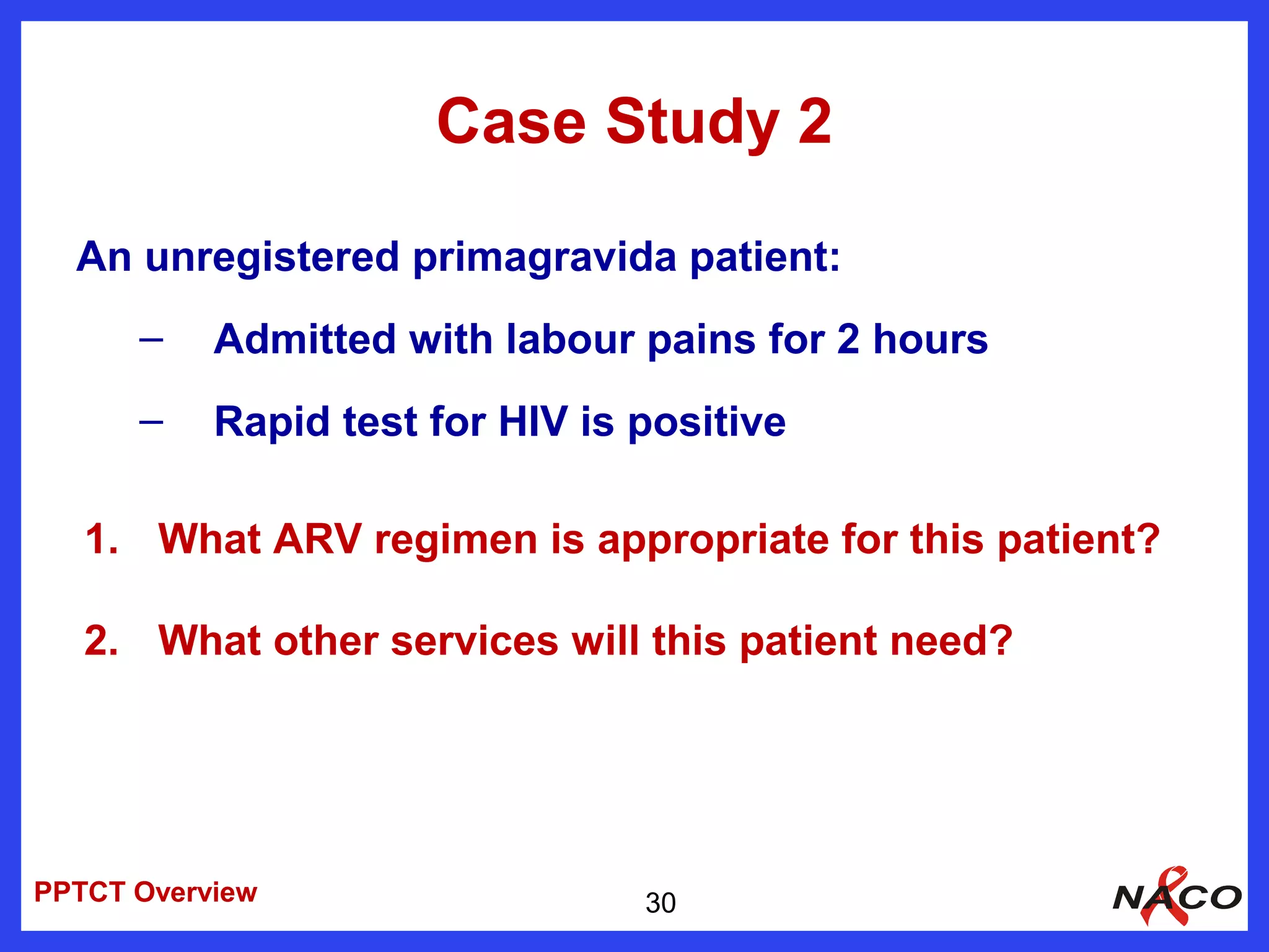 Prevention of Parent To Child Transmission PPTCT | PPT