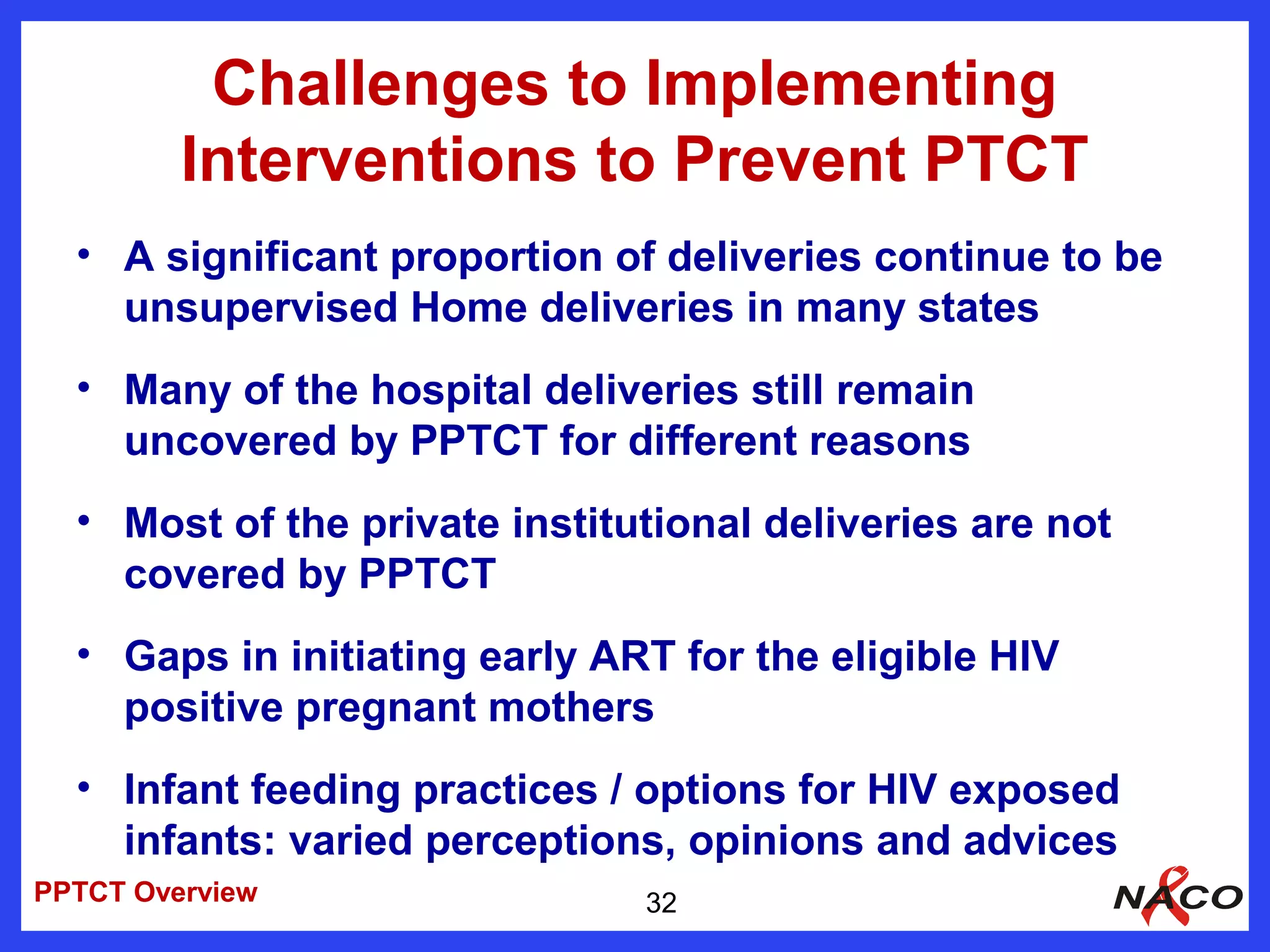 Prevention of Parent To Child Transmission PPTCT | PPT