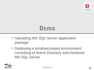 Murano: Application Catalog for Openstack | PPT