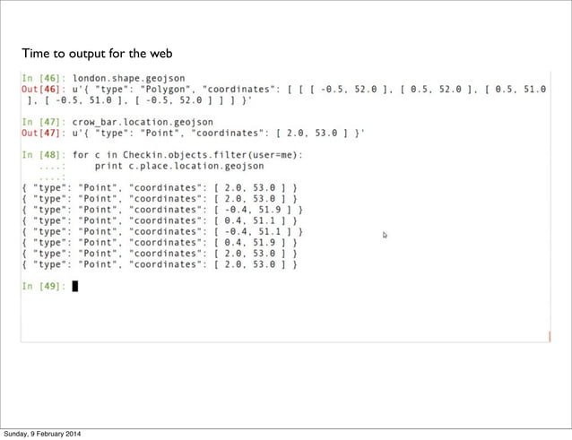 GeoDjango: Putting Django on the Map | PPT