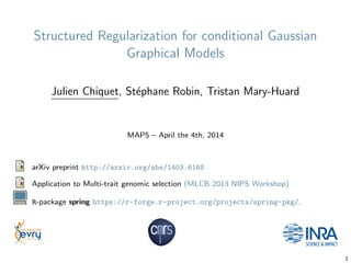 Structured Regularization for conditional Gaussian graphical model | PPT