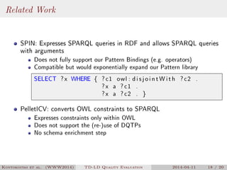 RDFUnit - Test-Driven Linked Data quality Assessment (WWW2014) | PDF