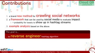 Reverse Engineering Twitter Hashtag Algorithm | PDF