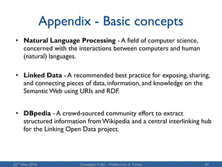 Exploiting Linked Open Data and Natural Language Processing for Classification of Political ...