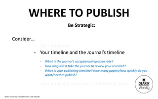 Publishing Your Research | PPTX
