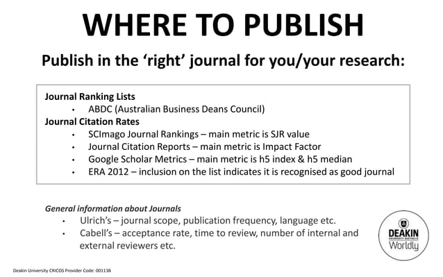 Publishing Your Research | PPTX