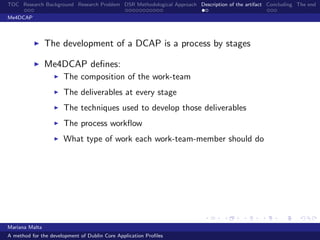 A method for the development of Dublin Core Application Profiles | PDF