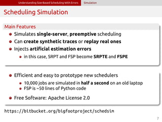 Revisiting Size-Based Scheduling with Estimated Job Sizes | PDF | Cloud ...