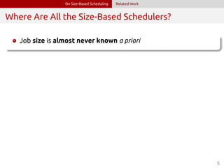 Revisiting Size-Based Scheduling with Estimated Job Sizes | PDF | Cloud Computing | Internet