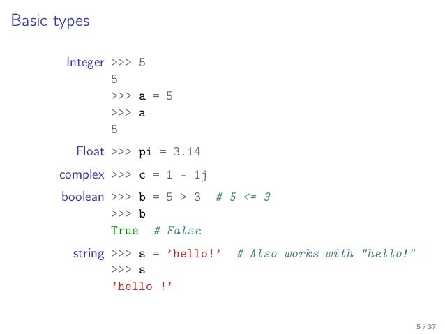 Numerical tour in the Python eco-system: Python, NumPy, scikit-learn