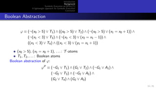 Symbolic Execution as DPLL Modulo Theories | PPT