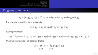 Symbolic Execution as DPLL Modulo Theories | PPT
