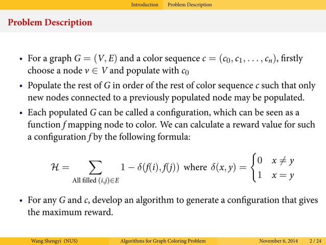 Algorithms For Graph Coloring Problem Pdf Computing Technology And Computing