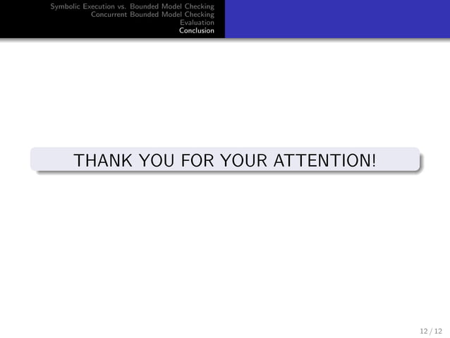 Concurrent Bounded Model Checking Ppt