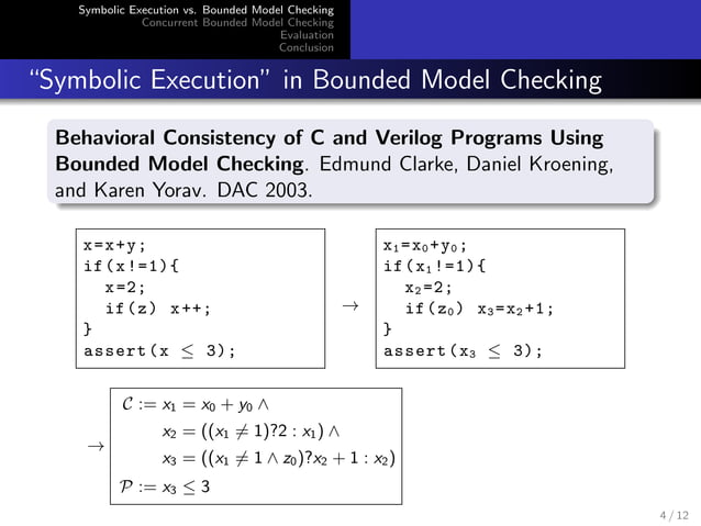 Concurrent Bounded Model Checking Ppt