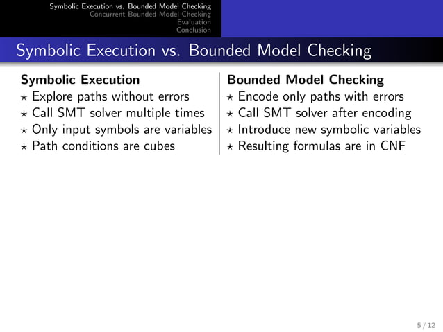 Concurrent Bounded Model Checking Ppt