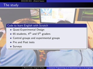 Computer Programming as an Educational Tool in the English Classroom: a ...