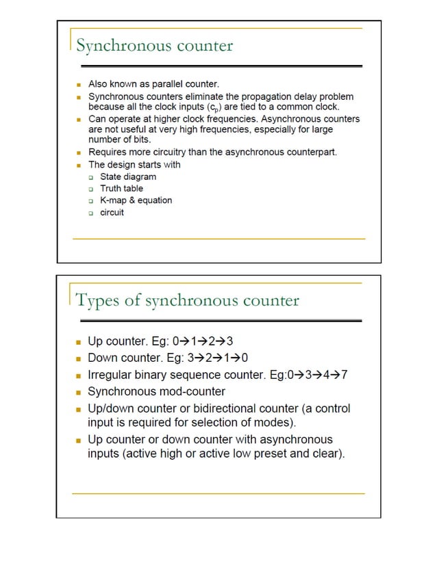 Counters In Digital Logic Design | DOCX
