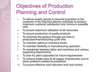 production planning and control | PPTX
