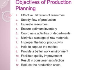 production planning and control | PPTX