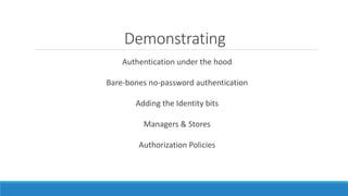 Identity in ASP.NET Core | PPTX