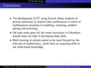 Developing Mathematical Thinking with Scratch: An Experiment with 6th ...