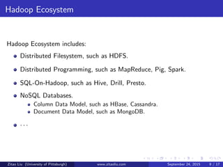 Hadoop/Spark Non-Technical Basics | PPT