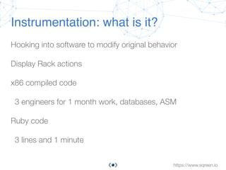 Instrument Rack to visualize Rails requests processing | PPT