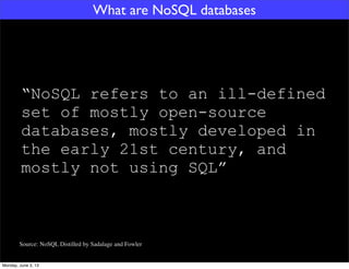 Introduction to NoSQL with MongoDB | PPT